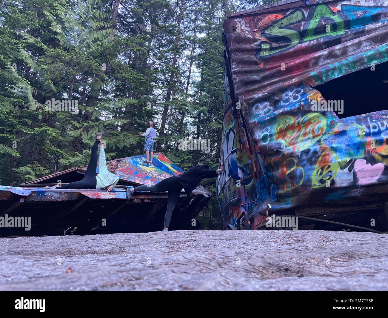 Train Wreck in Whistler Stock Photo - Alamy