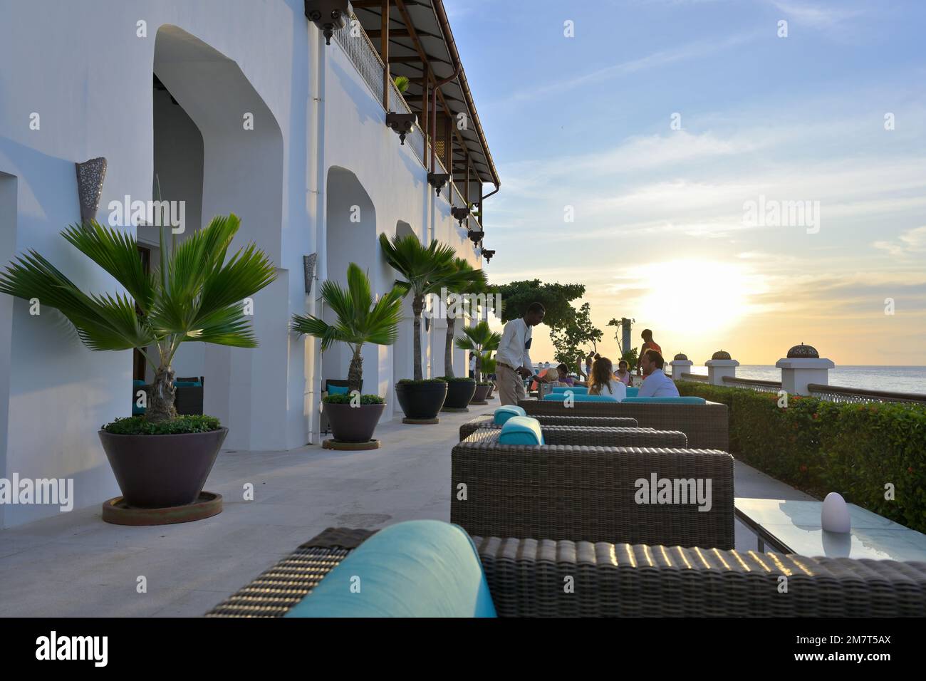 The luxury Park Hyatt hotel at the beachfront of the Stone Town (Unesco ...