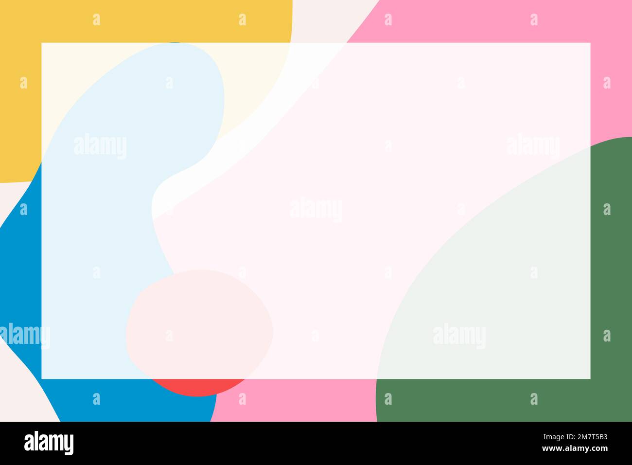 Neo memphis frame vector in colorful abstract style Stock Vector Image ...