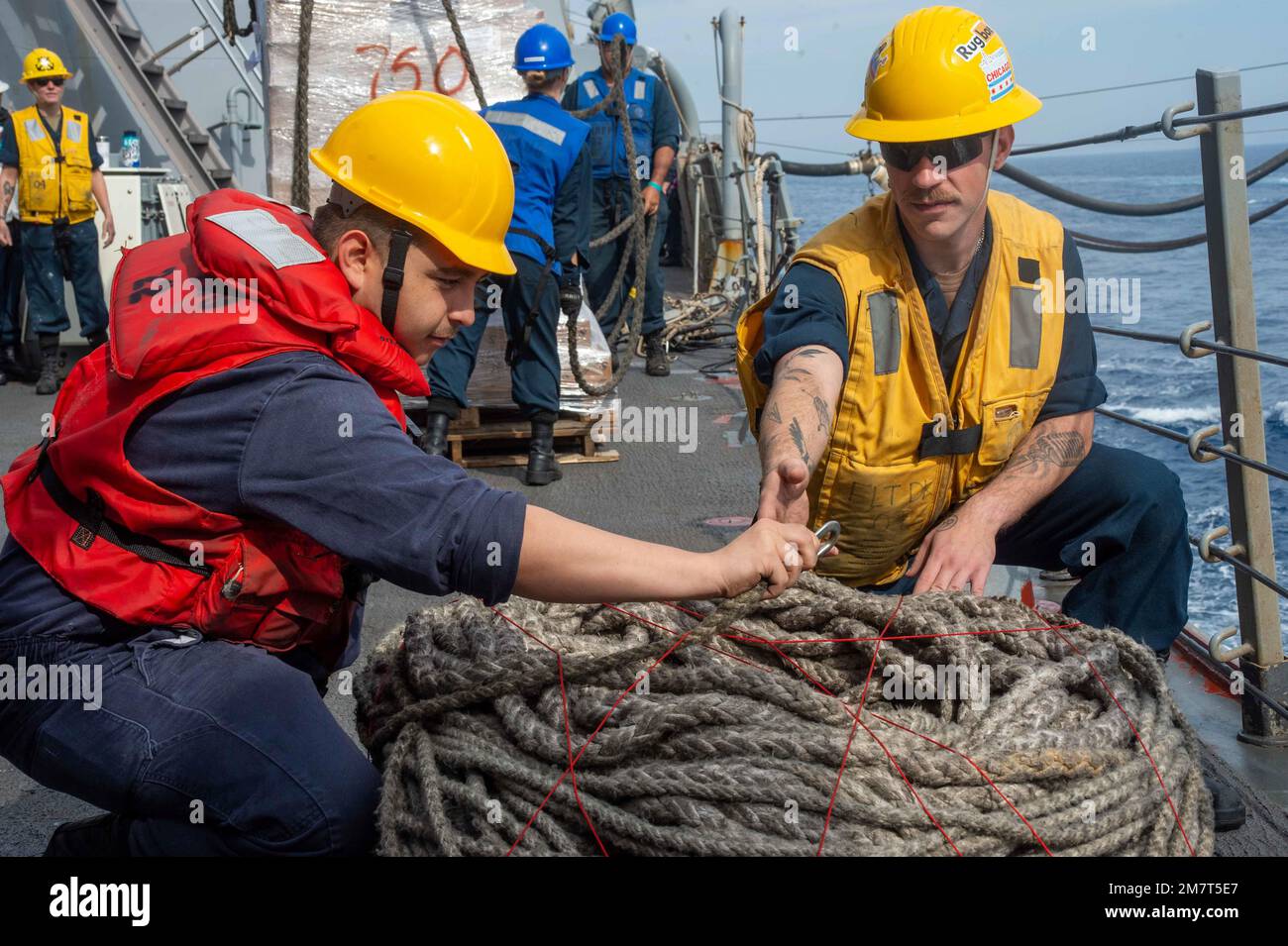 220512-N-UP745-1089 IONIAN SEA (May 12, 2022) Information Specialist 2nd Class Matthew Corry ...