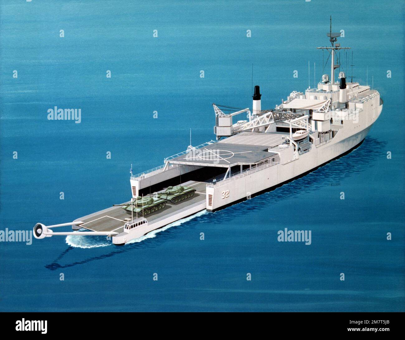 An artist's concept of a power-augmented ram landing craft (PARLAC ...