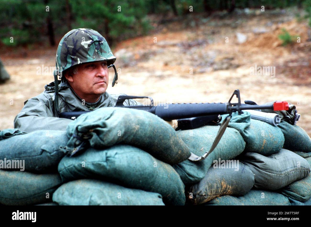 STAFF Sergeant Sifredo Antu, 149th Tactical Fighter Group, armed with ...
