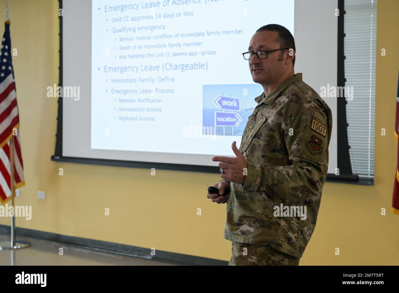 U.S. Air Force Senior Master Sgt. Jeremiah Bybee, an instructor with ...