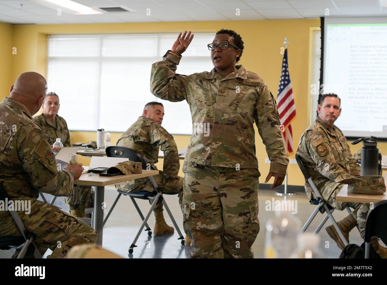 U.S. Air Force Senior Master Sgt. Stephanie Lewis, an instructor with ...