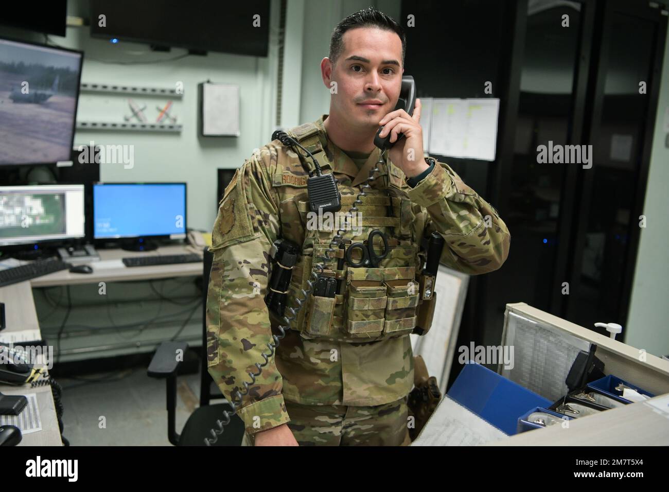 U.S. Air Force Staff Sgt. Miguel Rodriguez, a flight sergeant with the ...