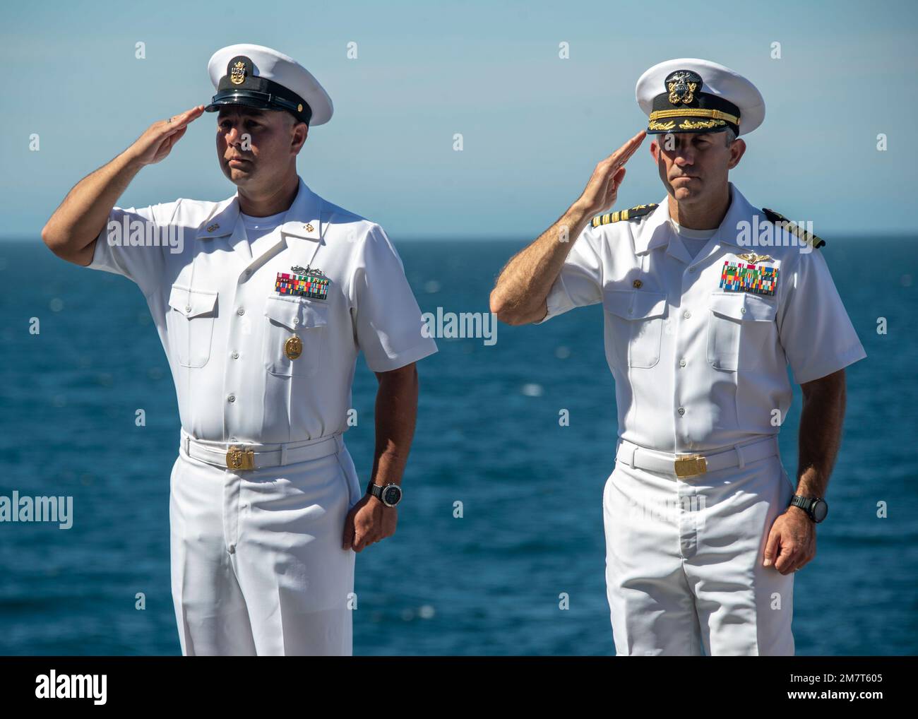 PACIFIC OCEAN (MAY 12, 2021) Capt. Aaron Taylor, commanding officer of ...