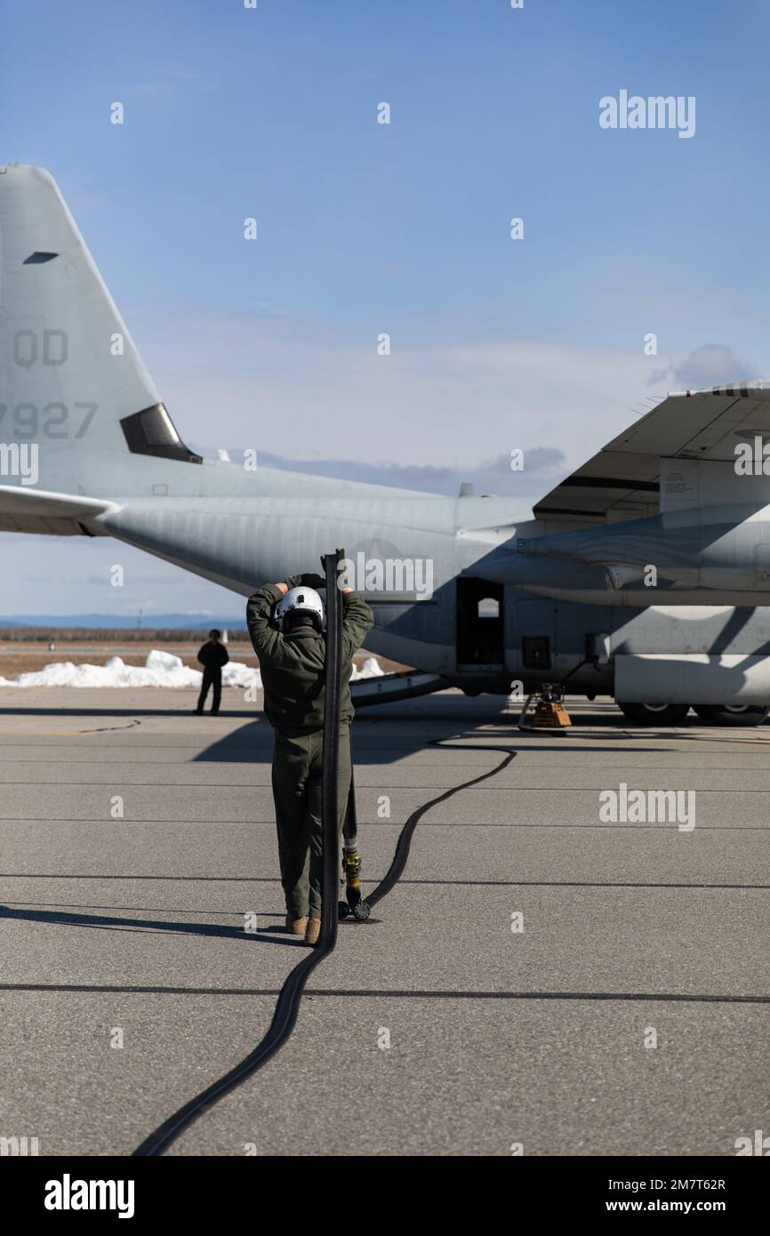 U.S. Marine Corps Cpl. Daniel Nielsen, a loadmaster with Marine Aerial ...