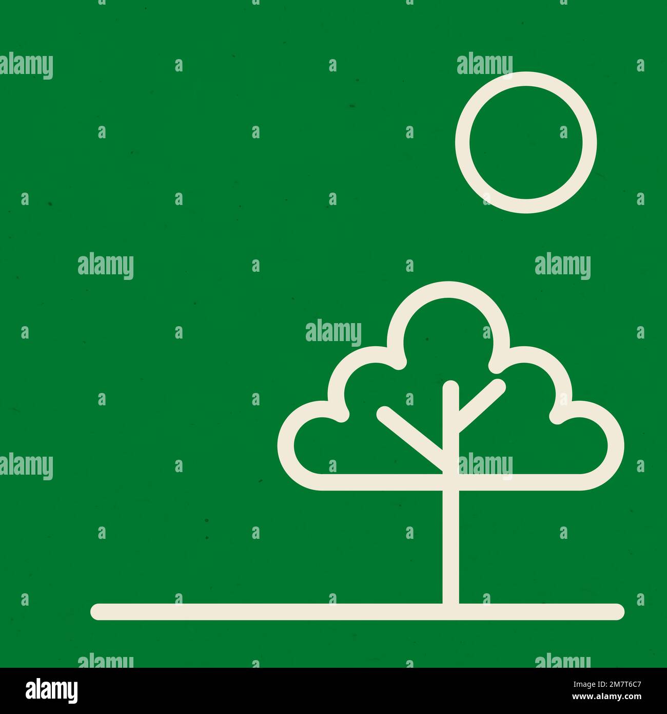 Tree line green background vector Stock Vector Image & Art - Alamy