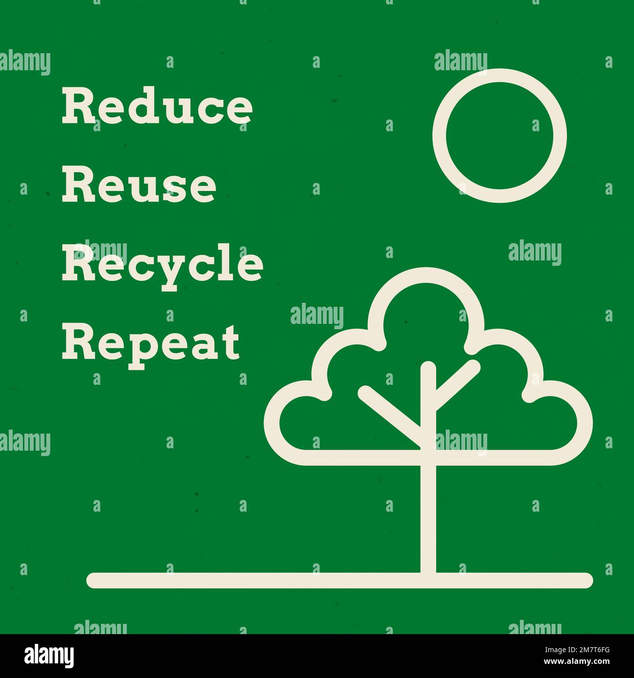 Recycle social media template vector with text in earth tone Stock ...