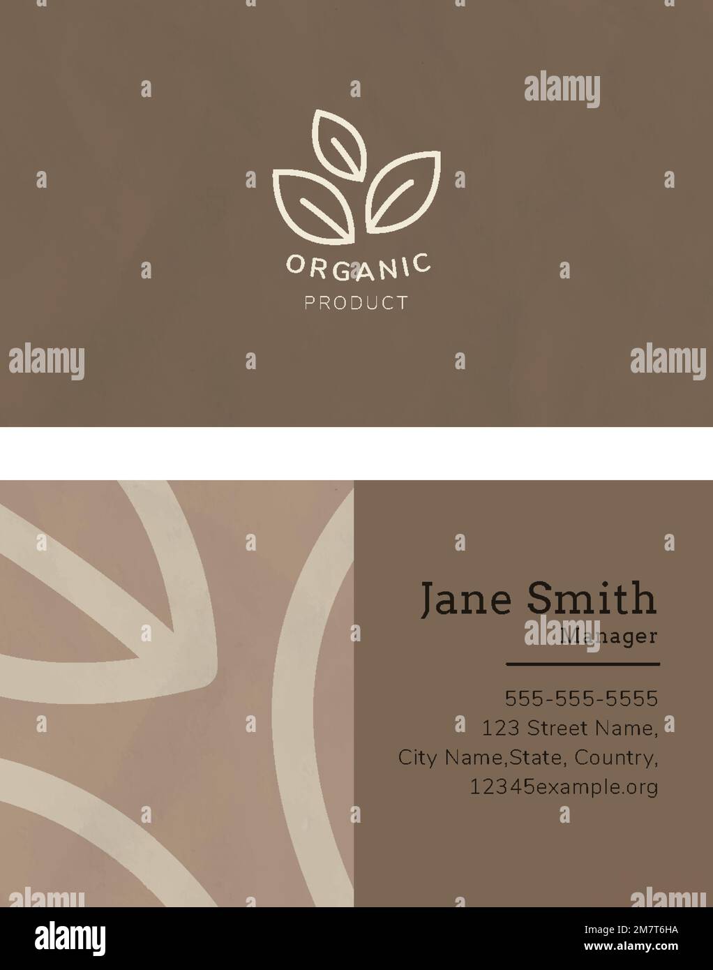 Business card template vector for organic product Stock Vector Image ...