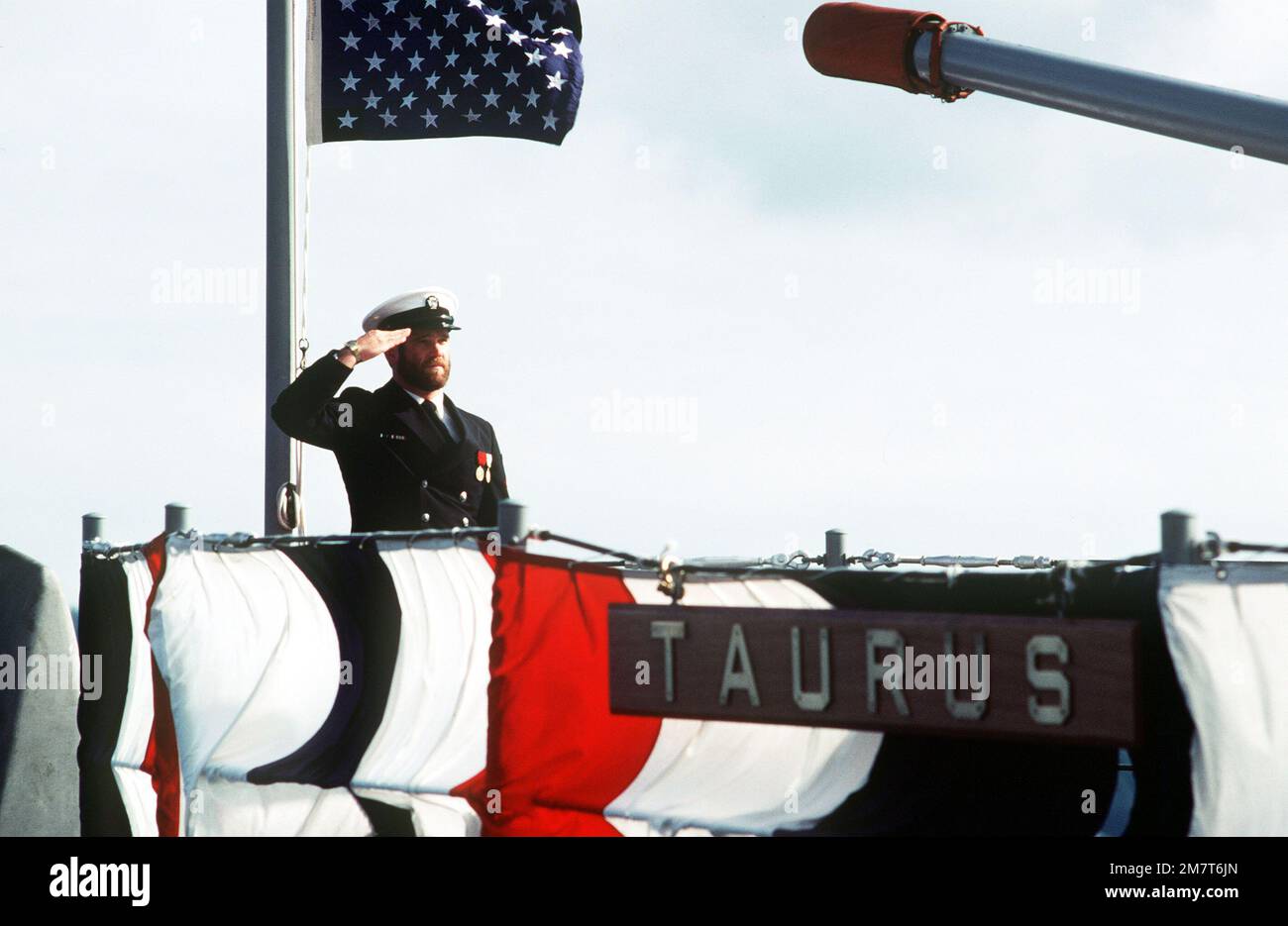 Puget Sound Naval Shipyard, Bremerton, Washington. A crewmember aboard ...