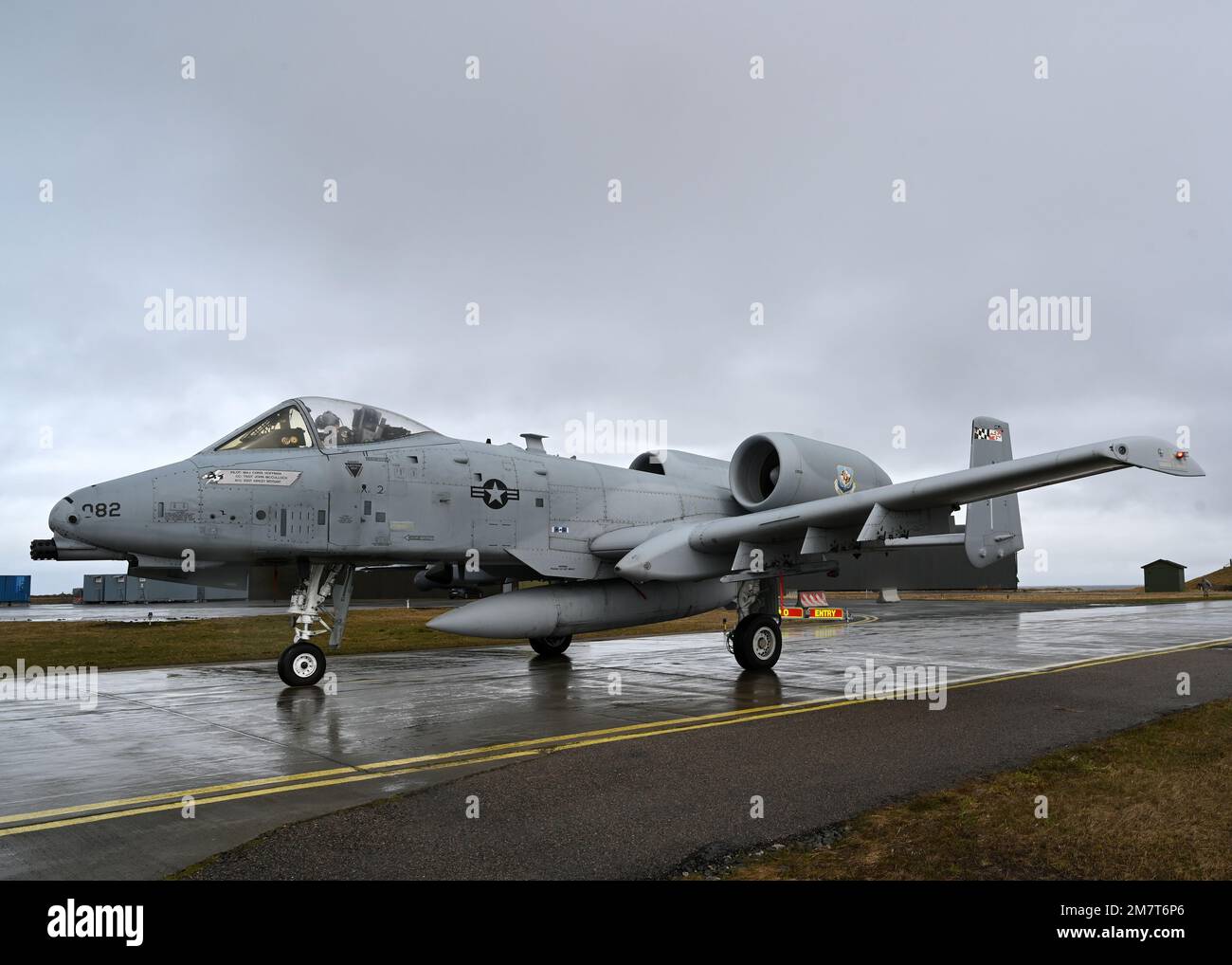 An A-10C Thunderbolt II aircraft assigned to the 104th Fighter Squadron ...