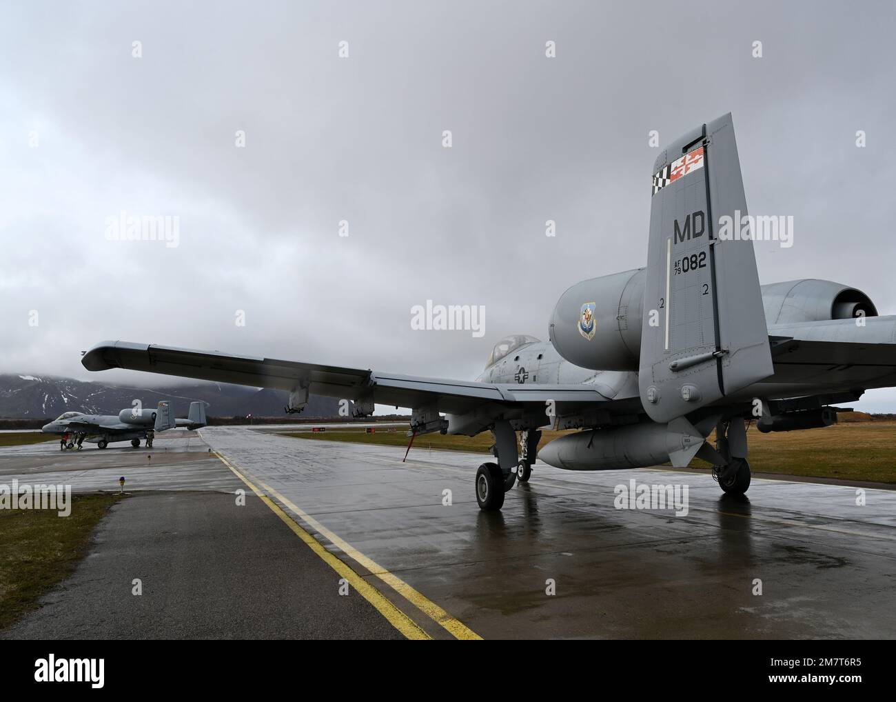 Two A-10C Thunderbolt II aircraft assigned to the 104th Fighter ...