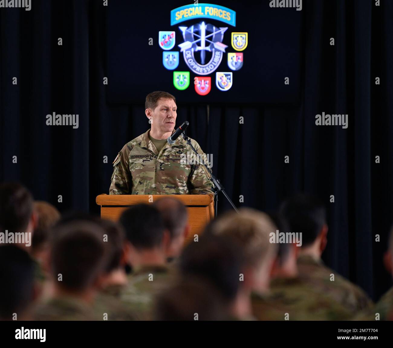 Major General Patrick B. Roberson, commanding general, U.S. Army John F ...