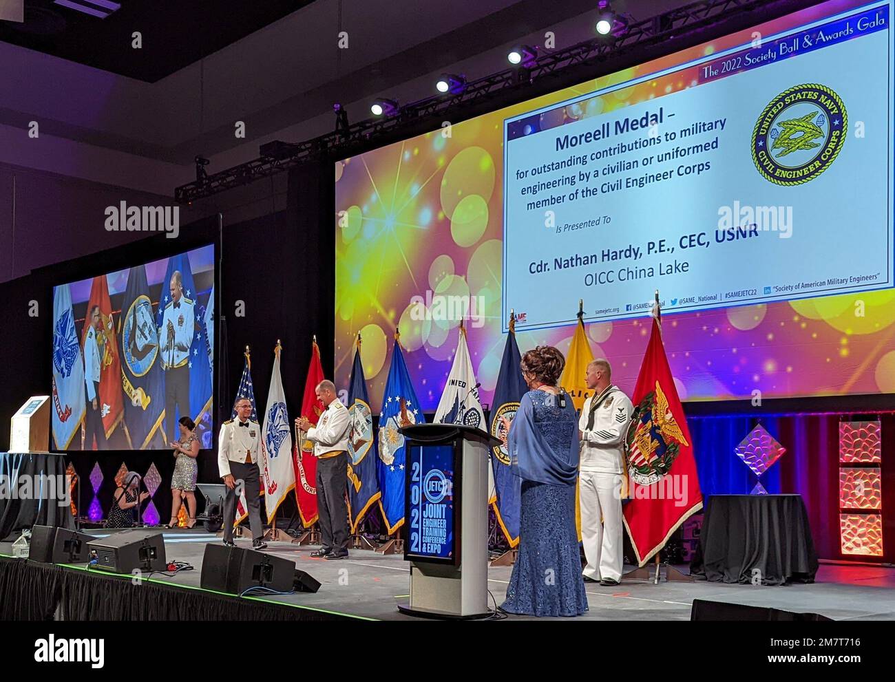 OICC China Lake’s Operations Officer Commander Nathan Hardy being ...