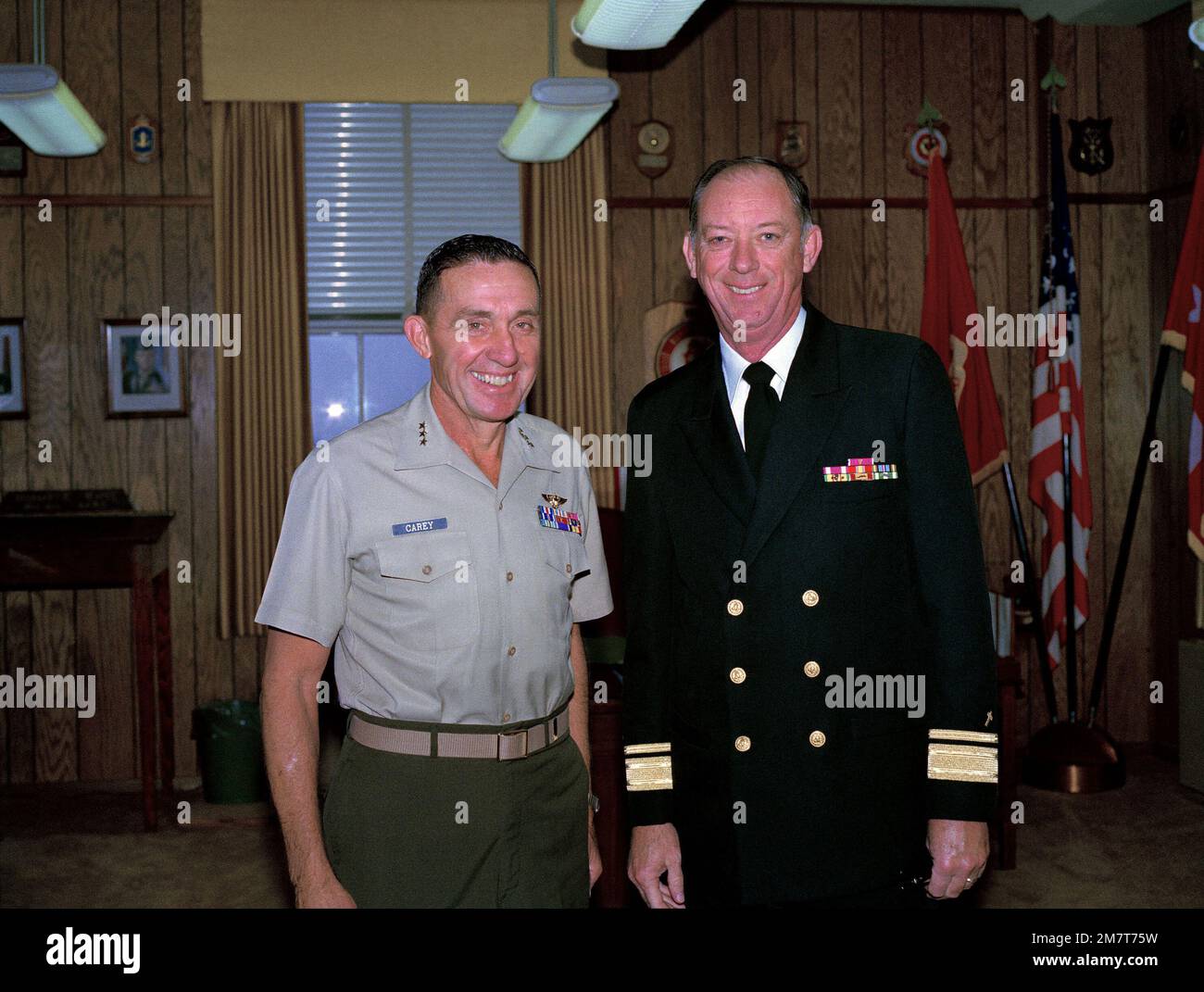 Lieutenant General Richard E. Carey, Commanding General of the Marine ...