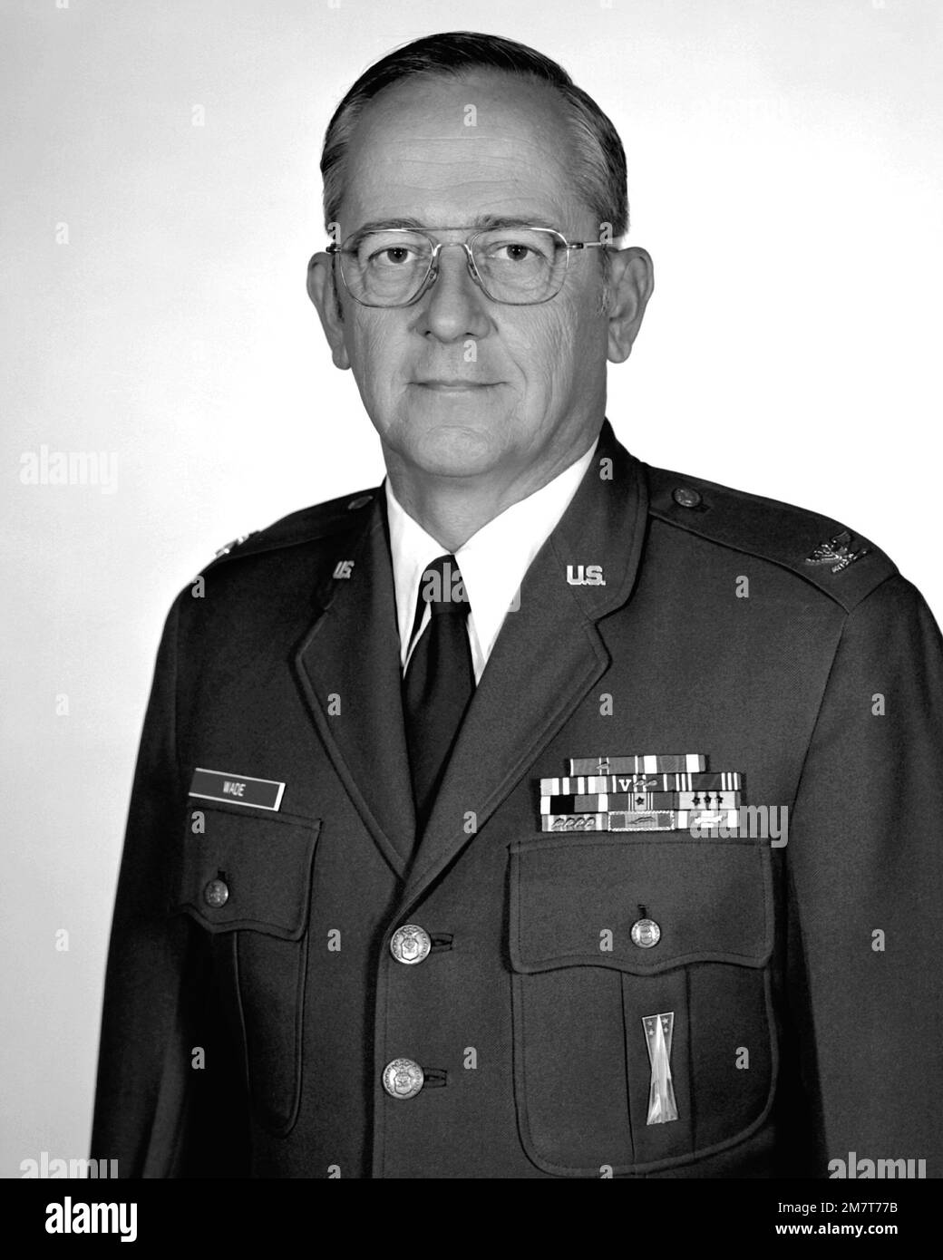 COL James R. Wade, USAF (uncovered). Country: Unknown Stock Photo - Alamy