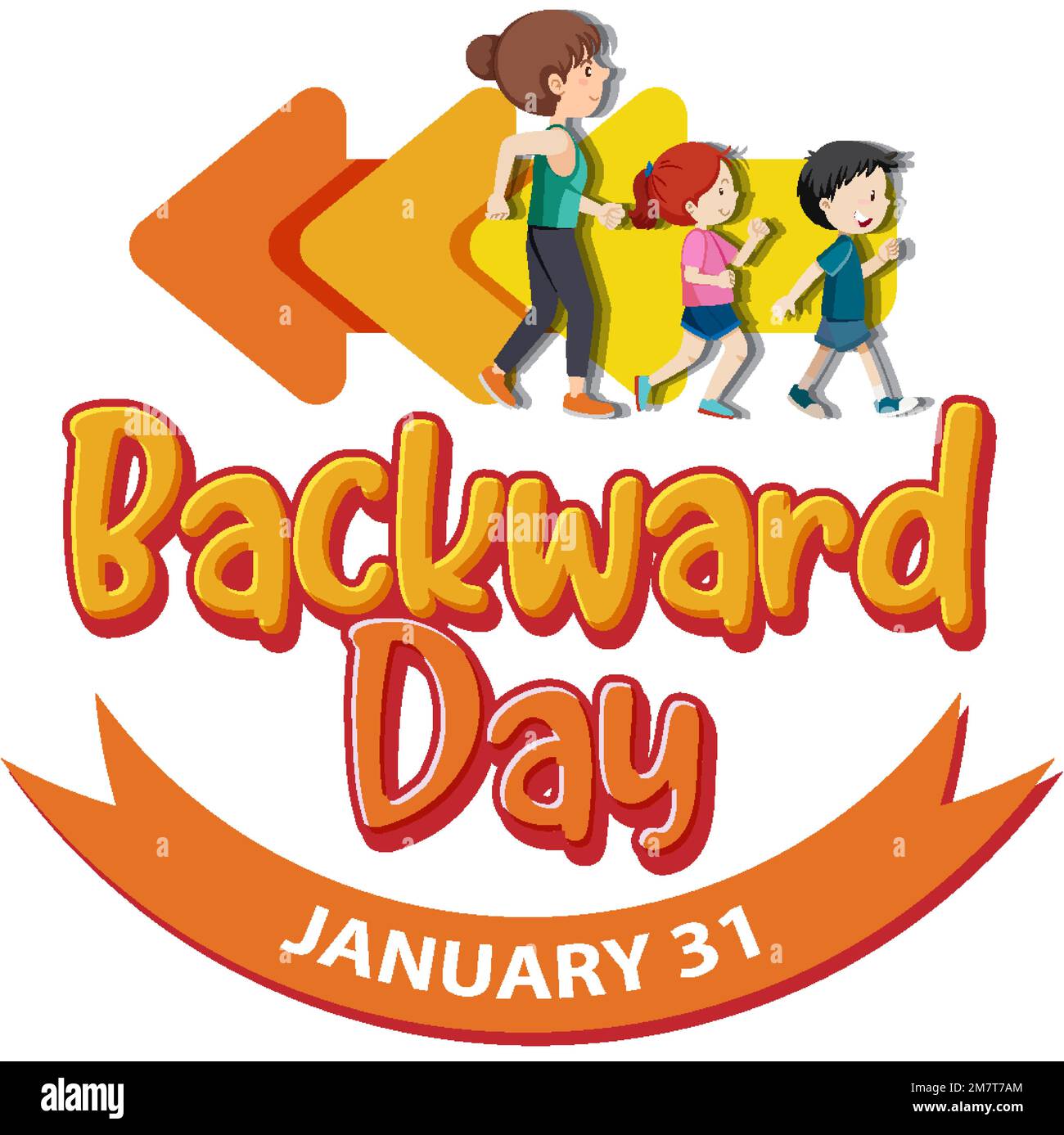 National backward day banner design illustration Stock Vector Image ...