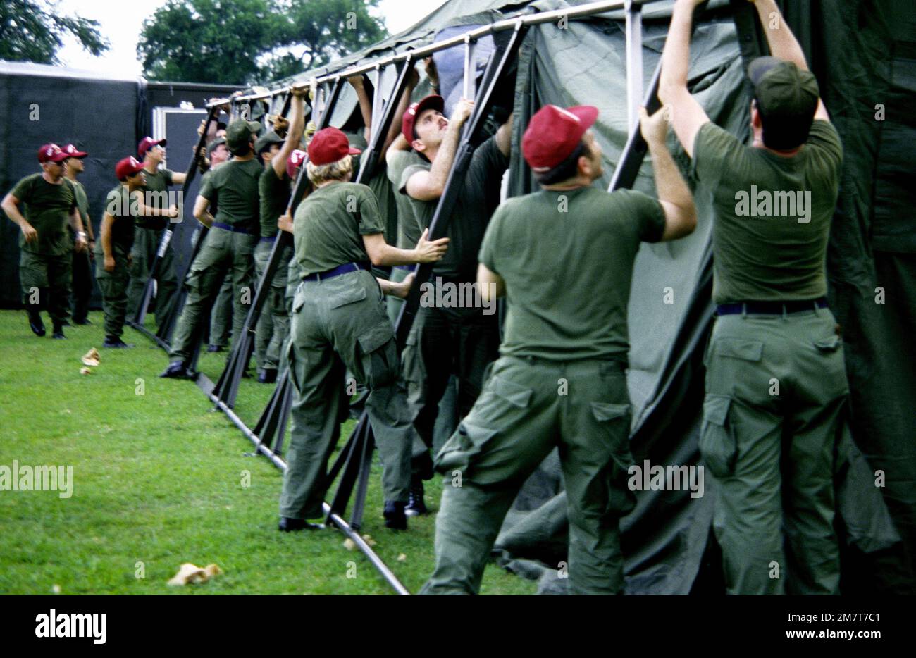 The new TEMPER (Tent, Expandable, Modular, Personnel) tent is erected ...