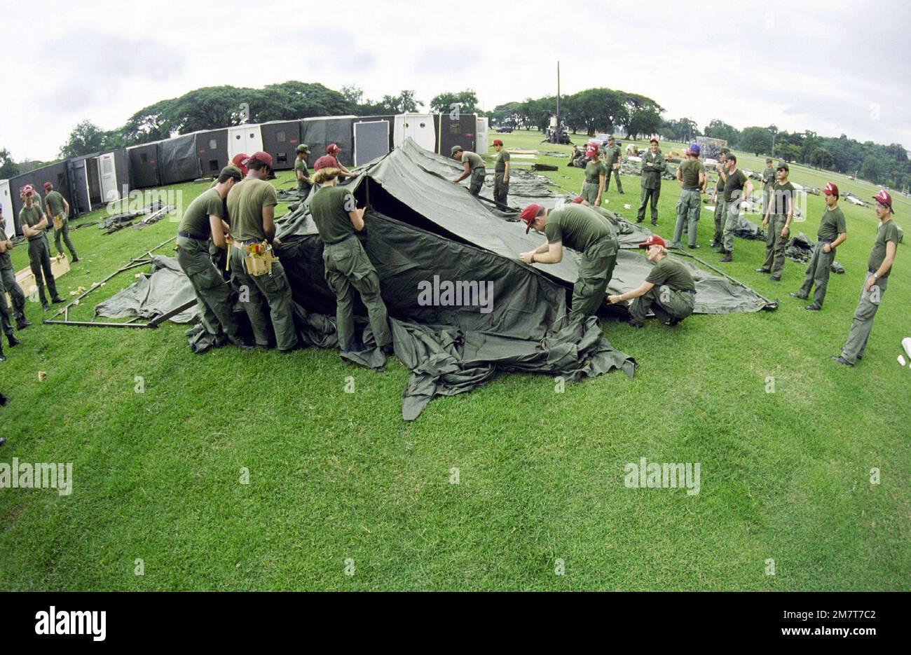 The new TEMPER (Tent, Expandable, Modular, Personnel) tent is erected ...