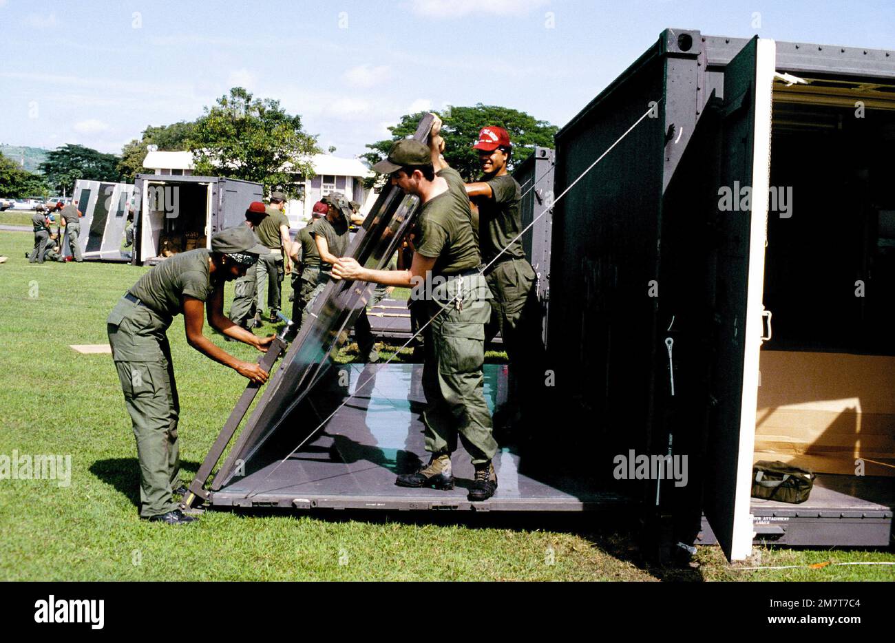 The new modular, hard-walled, expandable buildings are erected, as the ...