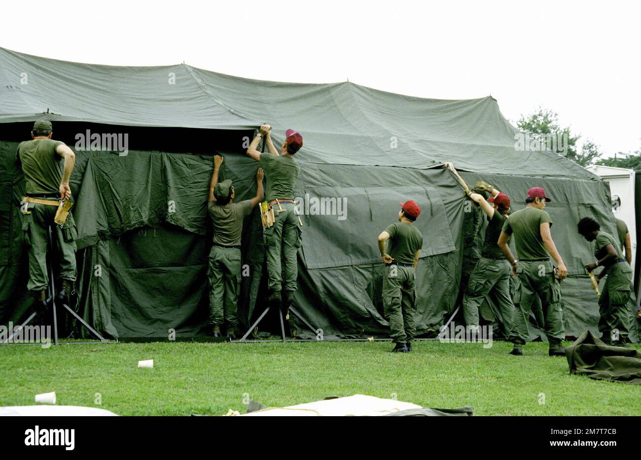 The new TEMPER (Tent, Expandable, Modular, Personnel) tent is erected ...