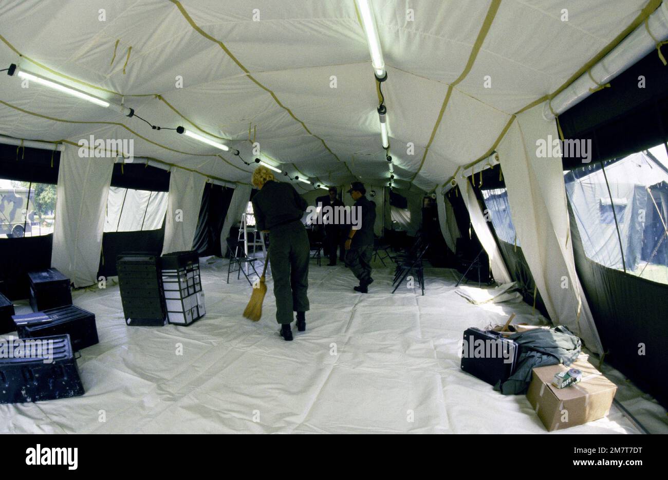 An interior view of the new TEMPER (Tents, Expandable, Modular ...