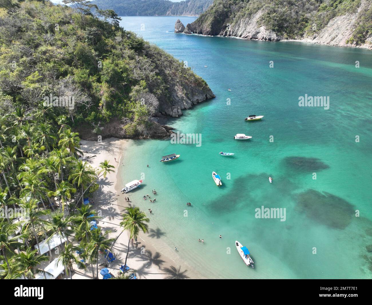 Tortuga Island (Isla Tortuga), Pacific Coast, Costa Rica Stock Photo ...