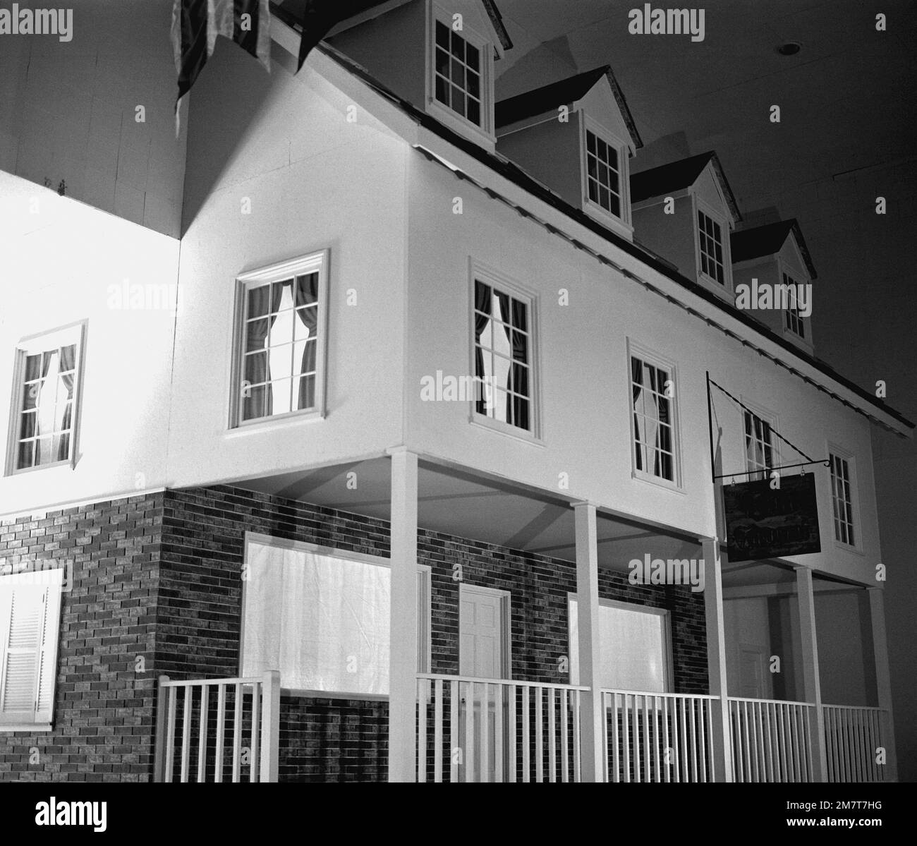 The construction of Tun Tavern for a Marine Corps birthday display at ...