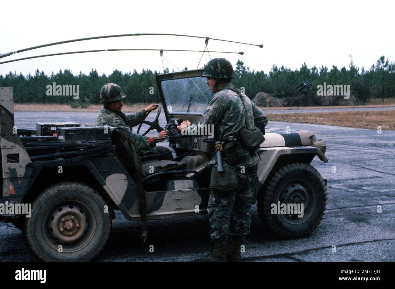 Sergeant John Ross and AIRMAN 1ST Class John A. Denton guard the flight ...