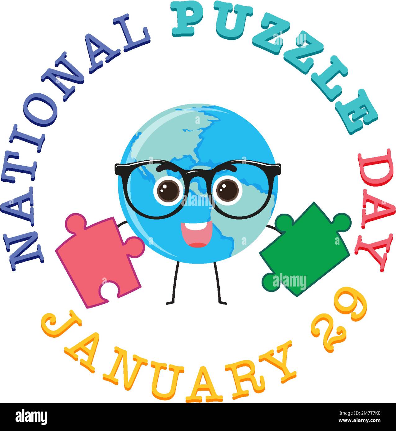 National Puzzle Day Banner illustration Stock Vector Image & Art - Alamy