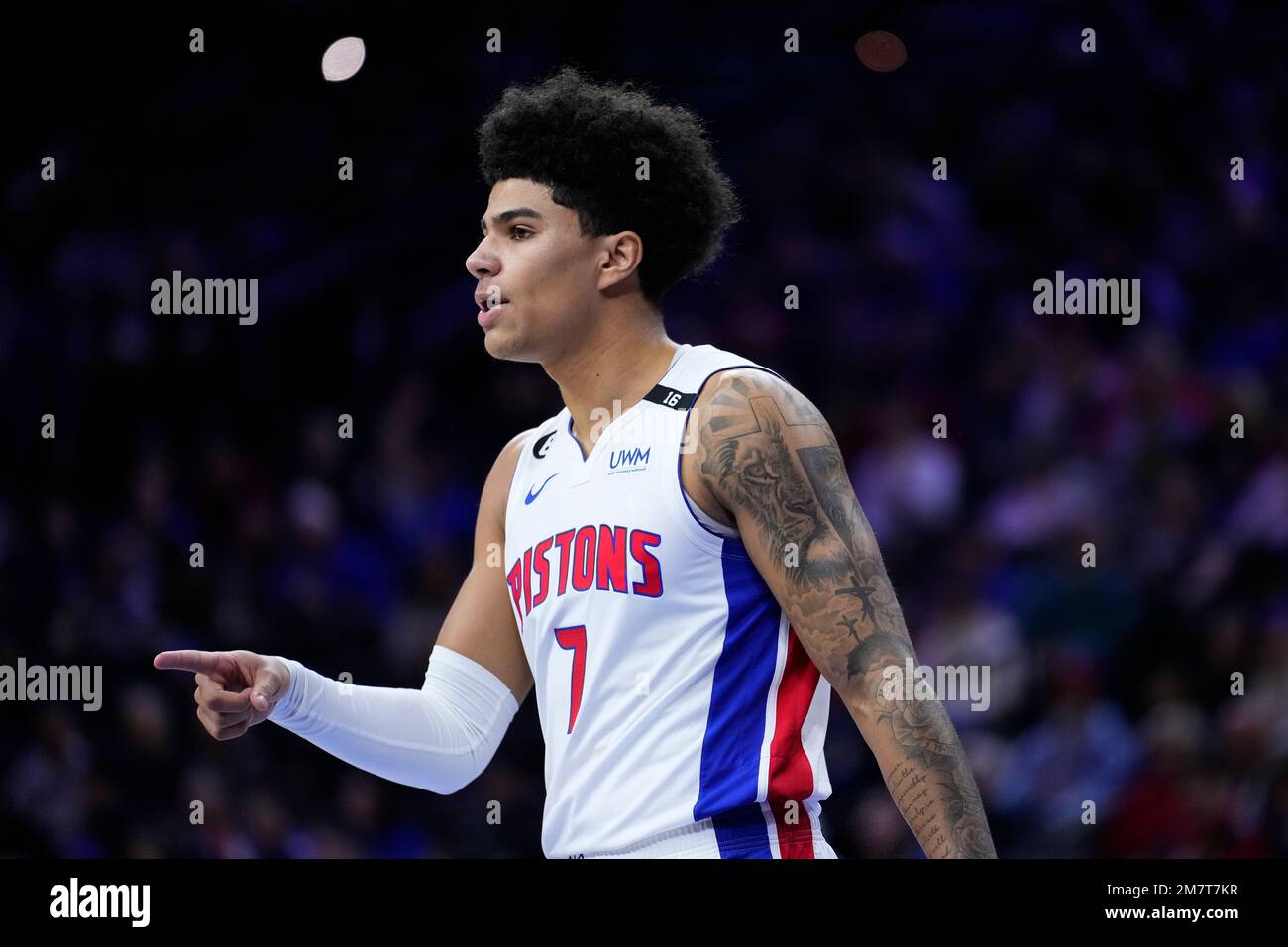 Detroit Pistons' Killian Hayes plays during an NBA basketball game ...