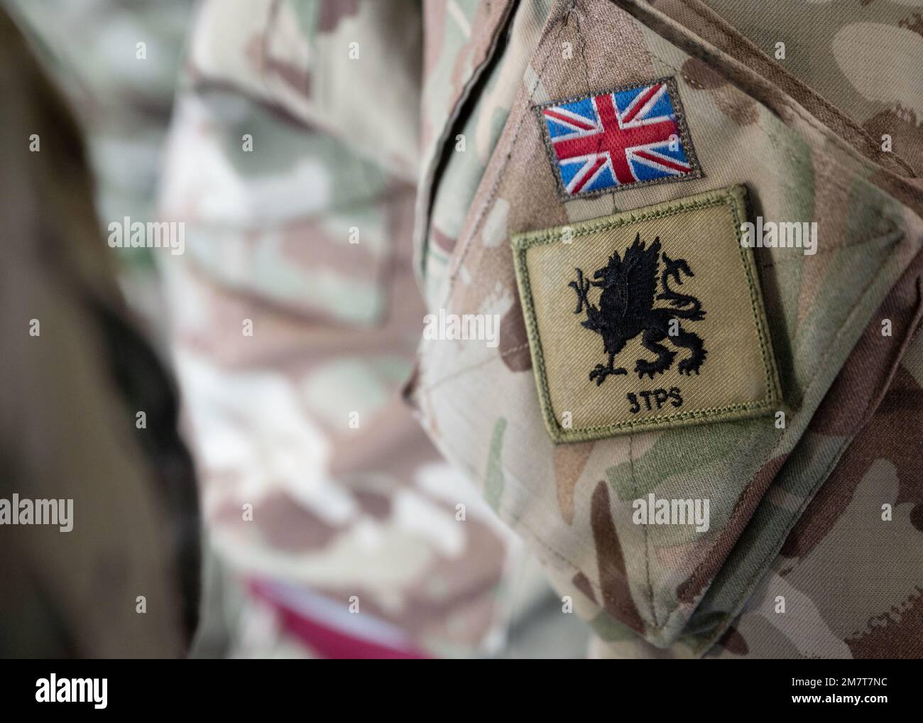 U.S. Air Force and Royal Air Force Airmen attend a historical briefing ...