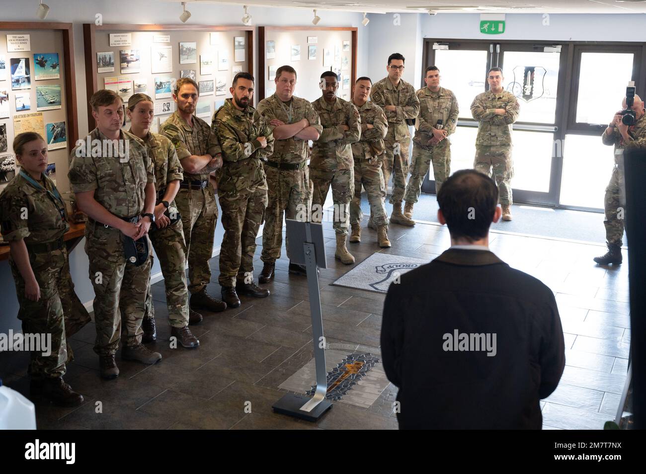 Kyle Brislan, 48th Fighter Wing base historian, lectures U.S. Air Force ...