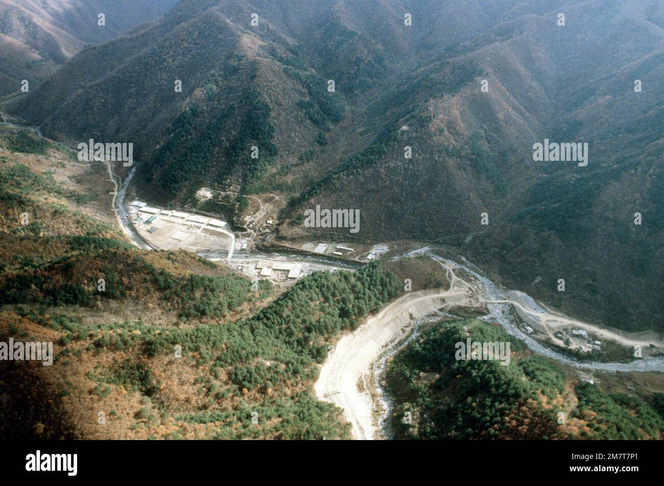 Aerial view of the Korean Operational Tactical Air Range (KOTAR). The ...