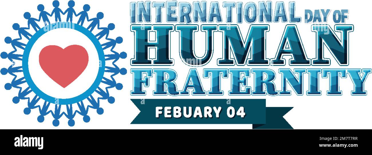 International day of human fraternity illustration Stock Vector Image ...