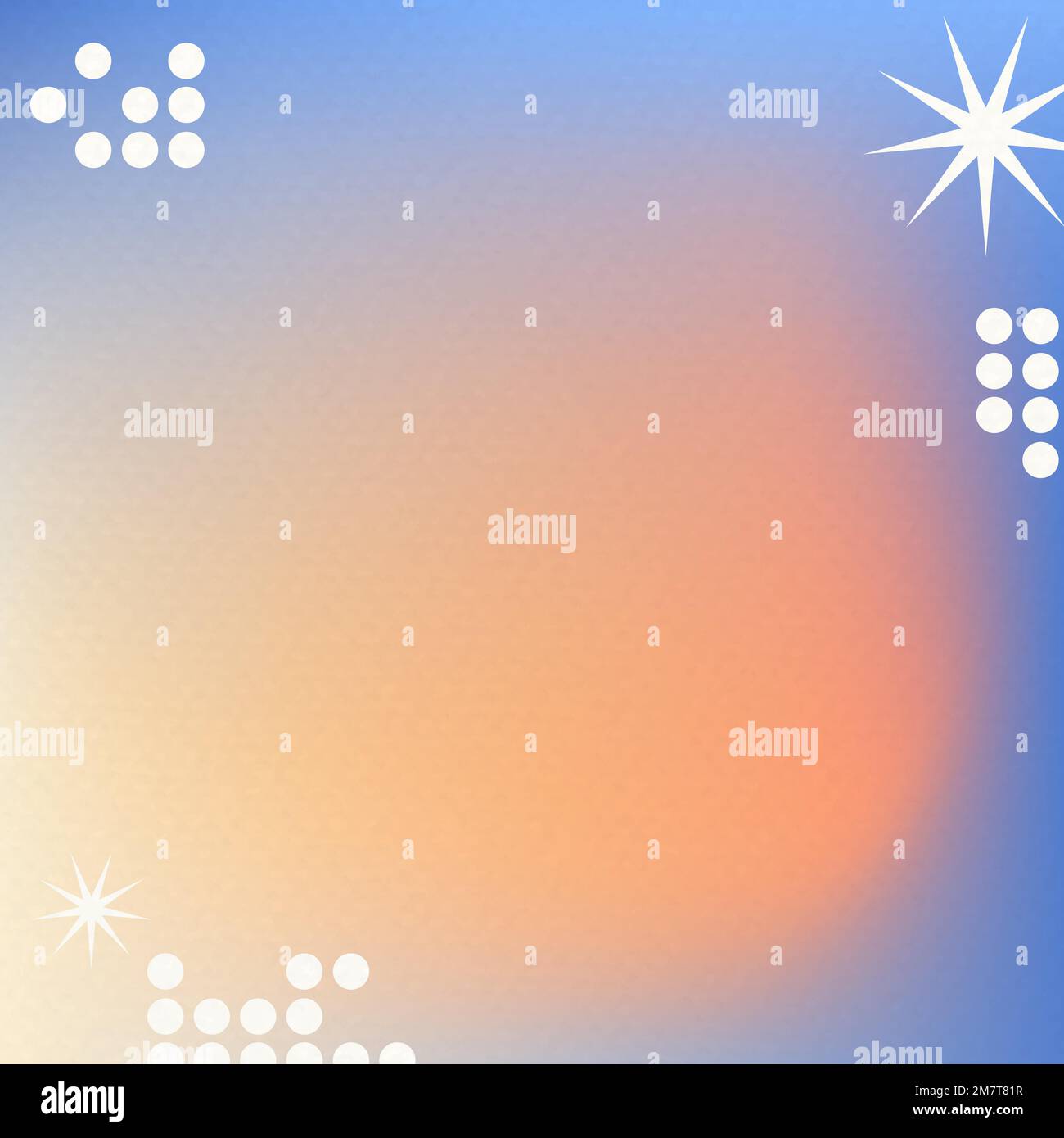 Orange gradient background vector in abstract memphis style with funky ...