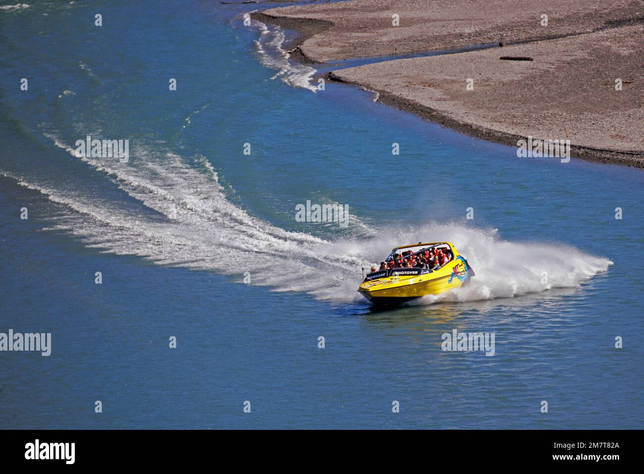 Jetboat on Shotover River, Queenstown, New Zealand, Wednesday, December ...