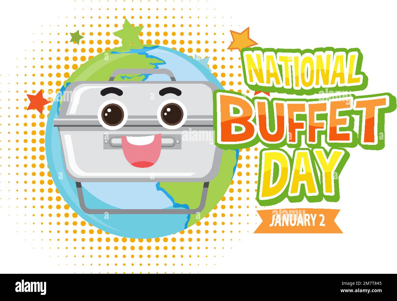 National Buffet Day Banner Design illustration Stock Vector Image & Art ...