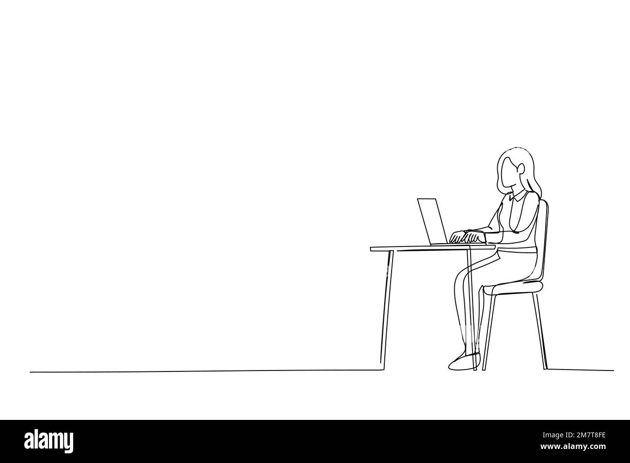 Businesswoman laptop isolated Black and White Stock Photos & Images - Alamy