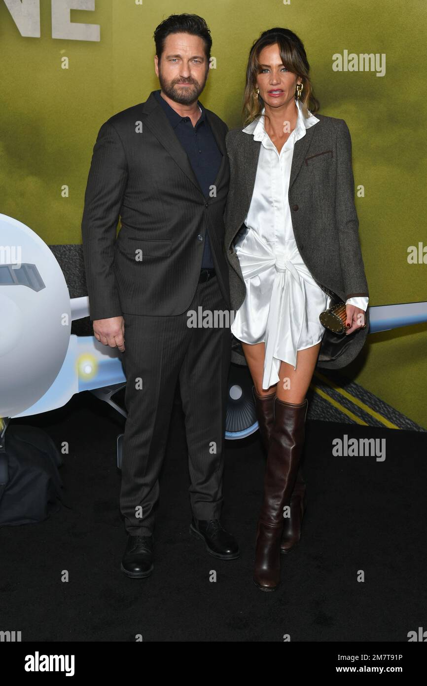 Gerard Butler and Morgan Brown Stock Photo - Alamy