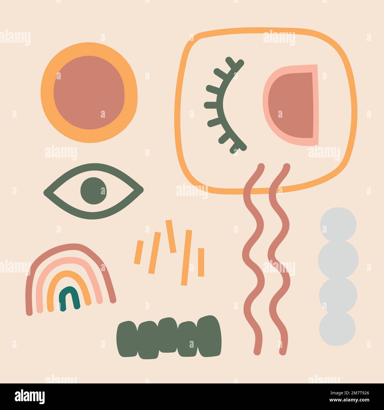 Memphis abstract vector in doodle style Stock Vector Image & Art - Alamy