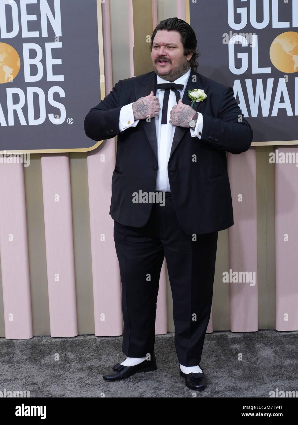 Los Angeles, USA, 10/01/2023, Matty Matheson arrives at the 80th Annual ...