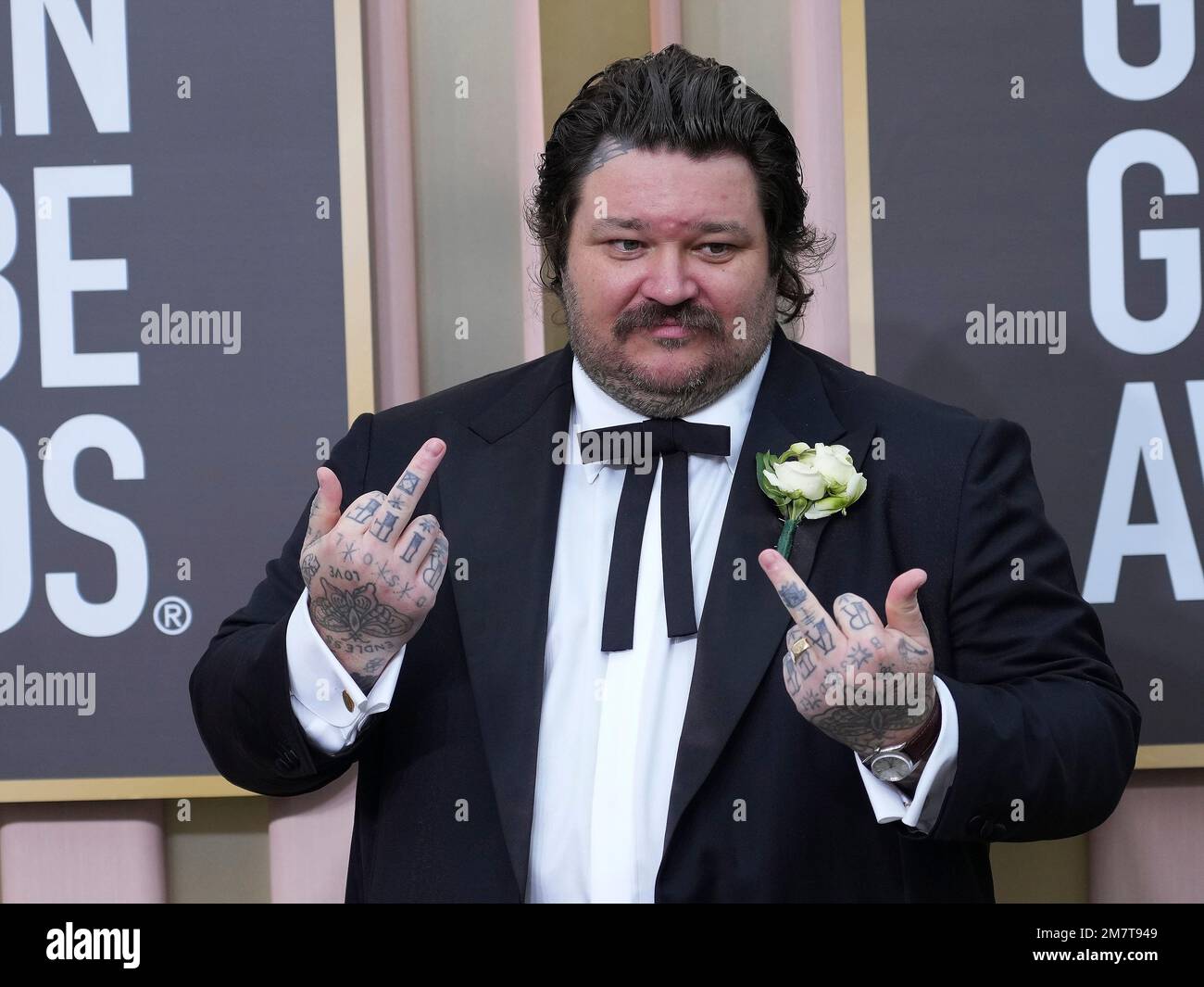 Los Angeles, USA, 10/01/2023, Matty Matheson arrives at the 80th Annual ...