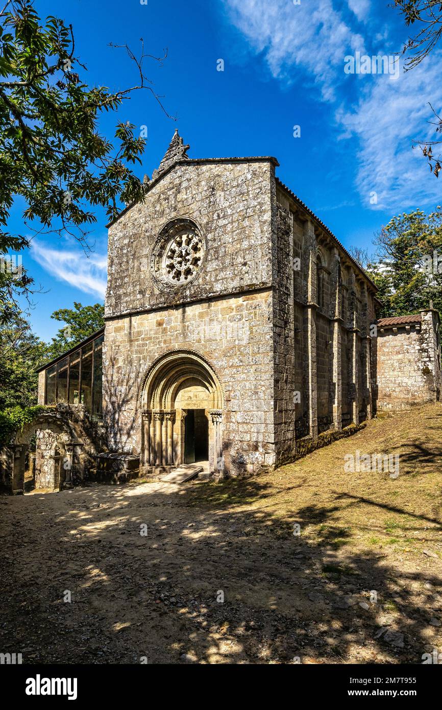 The romanesque gothic monastery of Santo Estevo de Ribas de Sil, now a ...