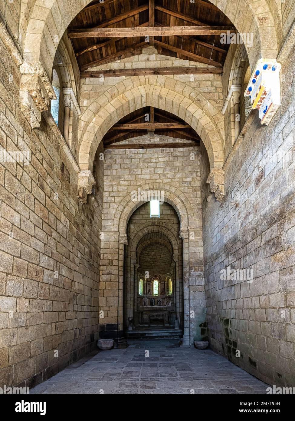 The romanesque gothic monastery of Santo Estevo de Ribas de Sil, now a ...