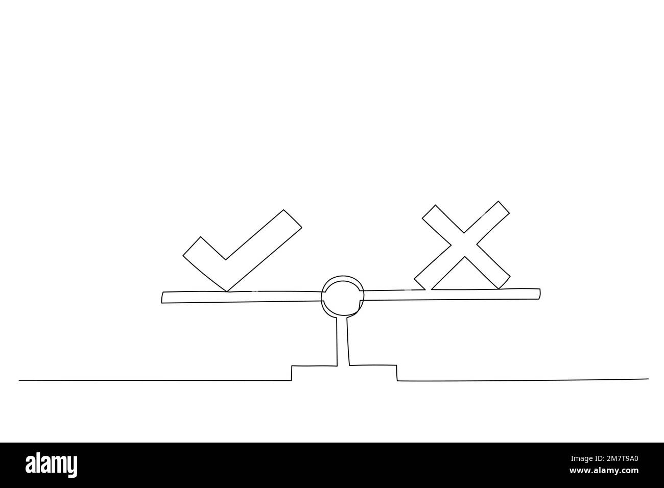 Cartoon negative cross symbol hi-res stock photography and images - Alamy
