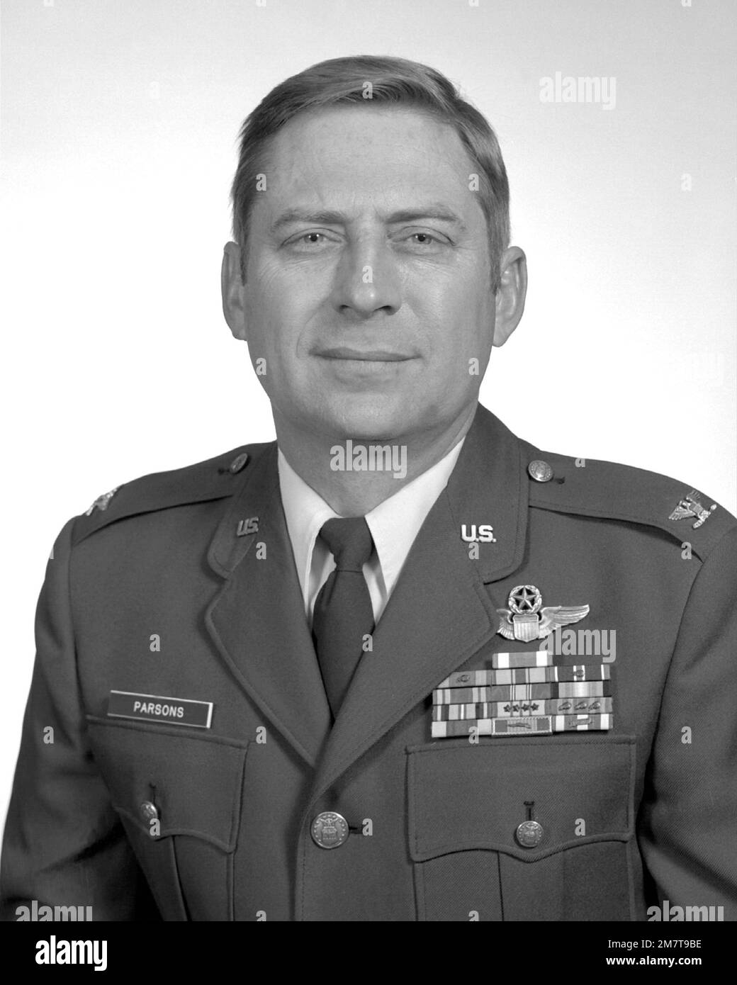 COL Wallace E. Parsons, USAF (uncovered). Country: Unknown Stock Photo ...