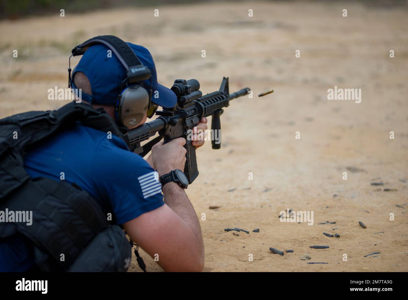 A Coast Guard Maritime Safety and Security New Orleans team member ...