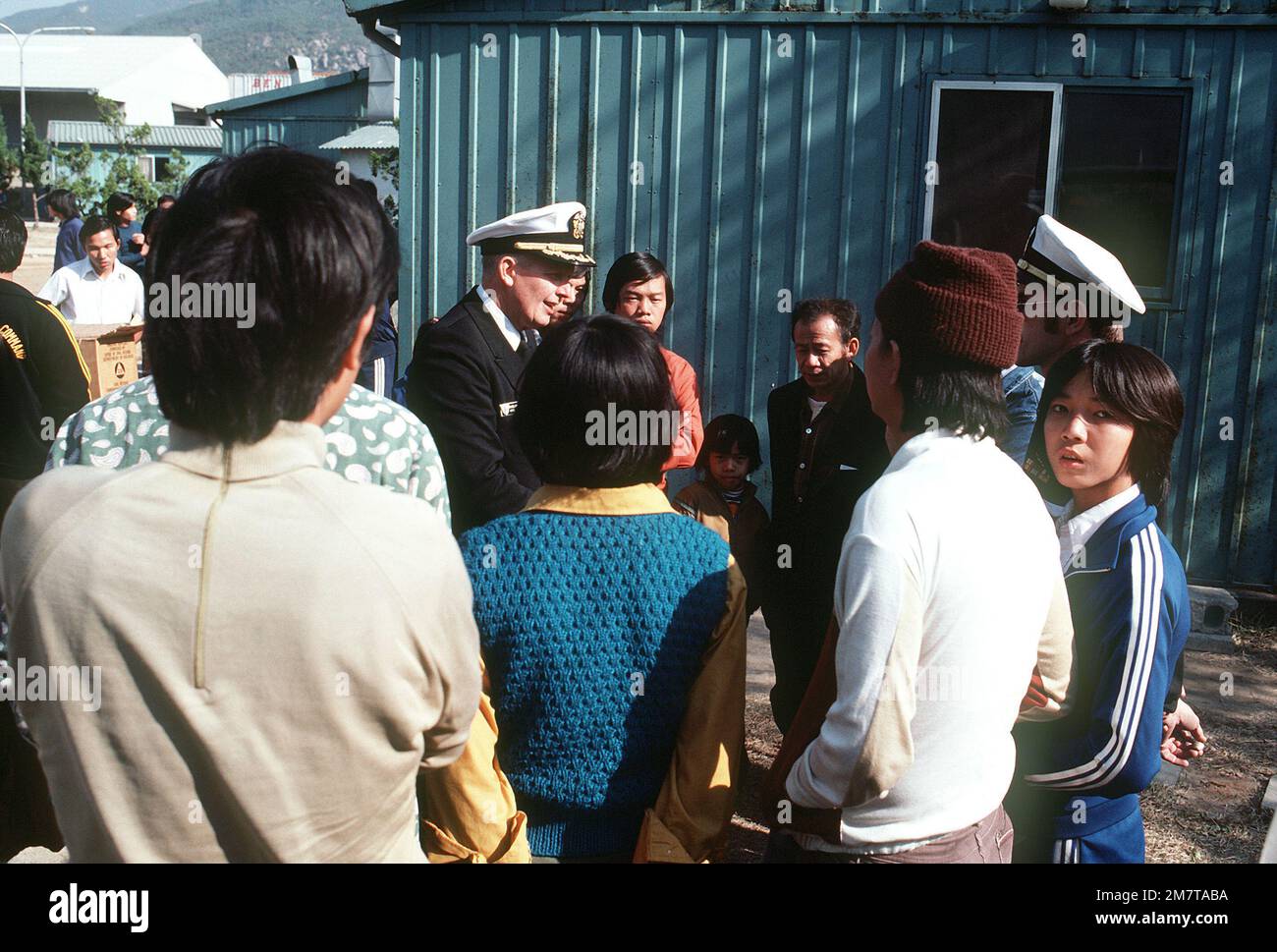 Chaplain (CMDR. ) Michael McNicholl from the aircraft carrier USS ...